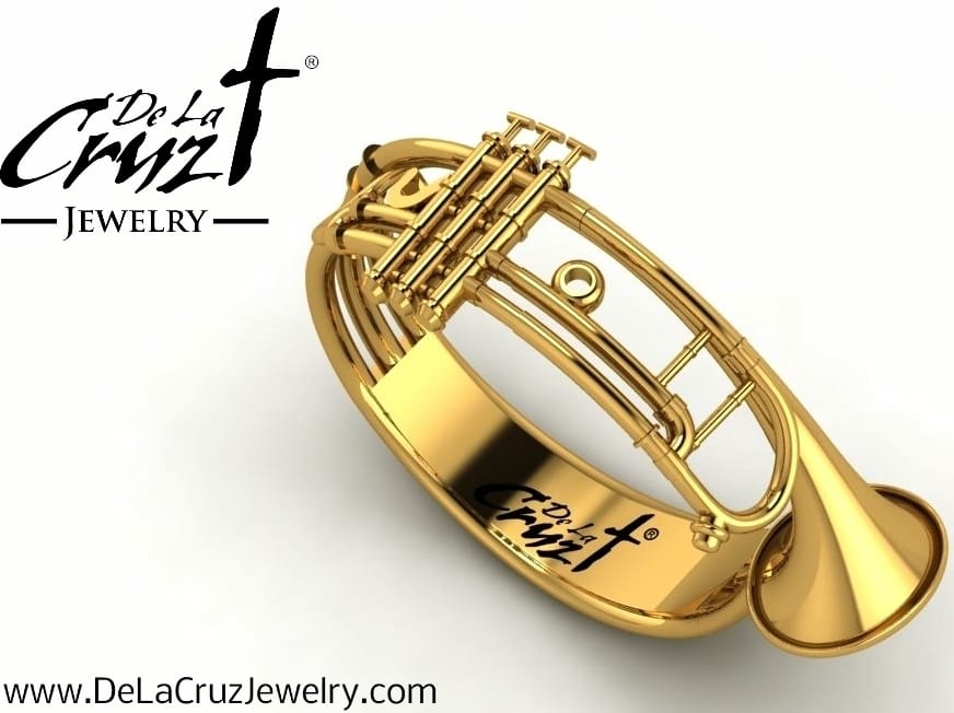Jimmy King Trumpet Ring | De La Cruz Jewelry